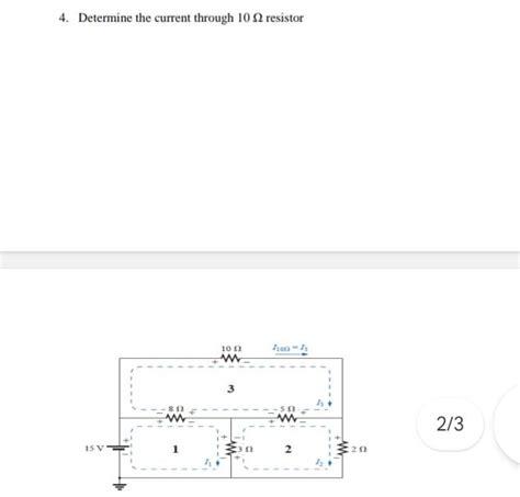 4 Determine The Current Through 10Ω Resistor