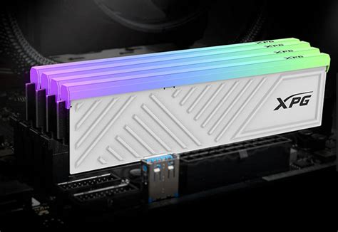 Xpg Spectrix Rgb D35g 16gb 2x 8gb Ddr4 3600mhz Desktop Memory White Ax4u36008g18i Dtwhd35g