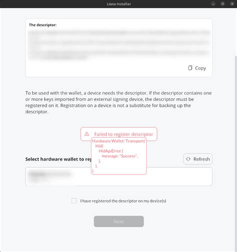 Failed To Register Descriptor Message When Get Hidapierror Message Success · Issue 450