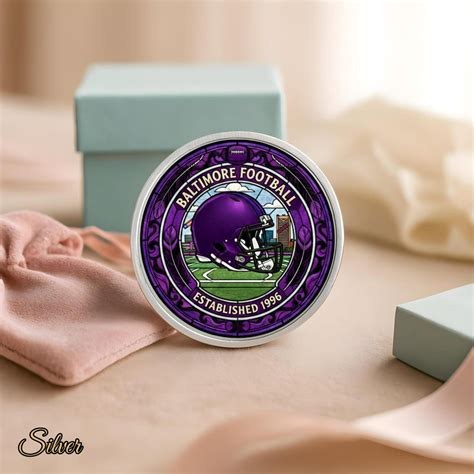 Baltimore Football Challenge Coin Retro 1996 Commemorative Silver Coin