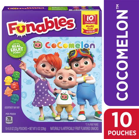 Licensed Fruit Snacks Fruit Flavored Snacks Cocomelon Same Day