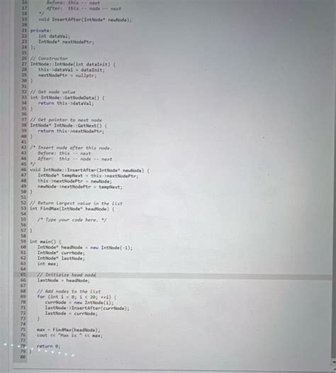 Solved Given The Intnode Class Define The Find Max0