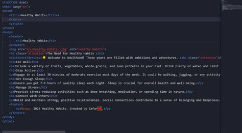 Md Zafar On Linkedin 21dayschallenge Webdevelopment Codingchallenge Healthyhabits