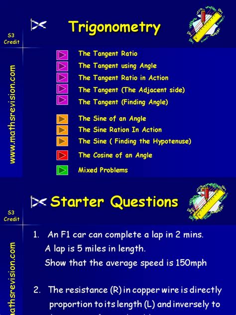 S3 3 Trigonometry Pps Pdf Trigonometric Functions Sine