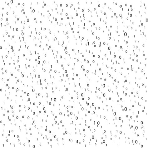 Premium Vector Binary Code Zero One Matrix White Background Banner