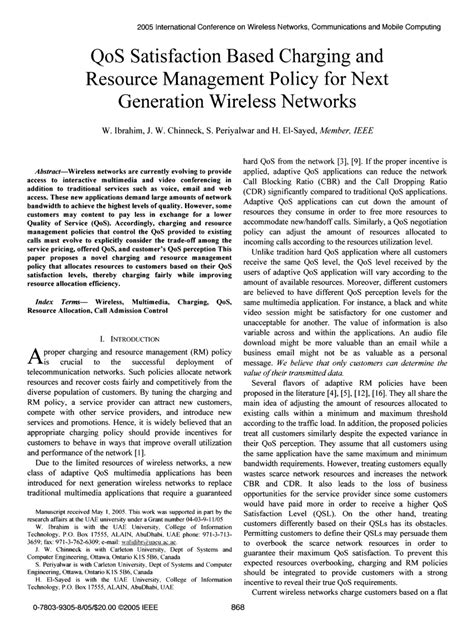 pdf qos satisfaction based charging and resource management policy for next generation