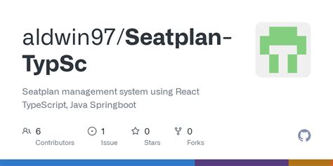Issues · Aldwin97seatplan Typsc · Github