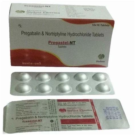 Pregabalin Nortriptyline Hydrochloride Tablets 75 Mg At Rs 205 Box In Amritsar