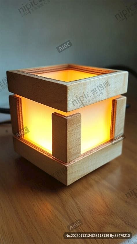 Ai创作图led床头柜夜灯 氛围感落日灯 黏土四角灯具 日式木质灯具 四方座灯 调光融蜡灯 盒形盖灯 创意香薰灯 磁悬浮灯 香薰扩香灯 日式床头灯 3d小夜灯 触控小夜灯 露营氛围灯 居家香薰