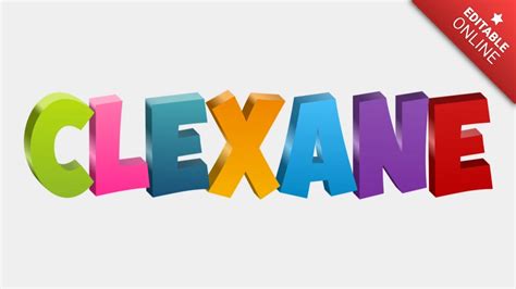 Clexane Multi Color For The New Year Text Effect Generator