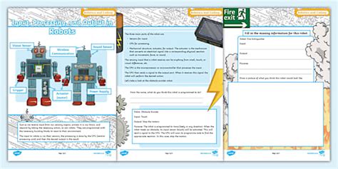 Robotics And Coding Input Processing Output In Robots