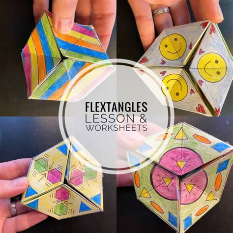 Flextangles 1 Kaleidoscope Paper Fidget Lesson Worksheet And Video
