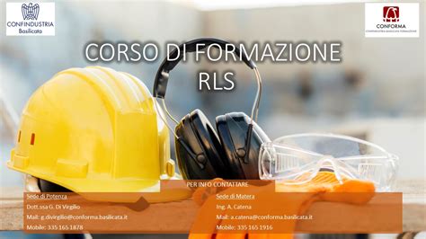 corso di formazione rls conforma basilicata
