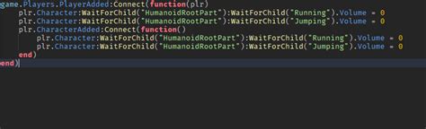 Disabling Run And Jump Sounds Scripting Support Developer Forum Roblox