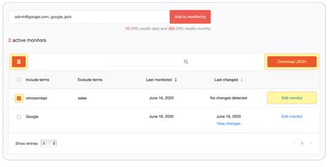 Registrant Monitor Web Tool Tutorial Whoisxml Api