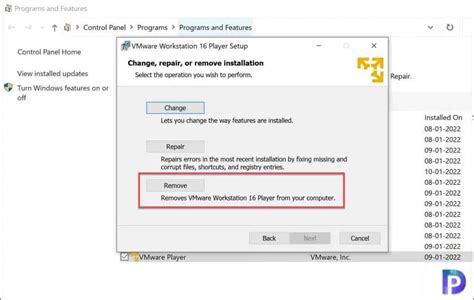 How To Repair VMware Player Installation Prajwal Desai
