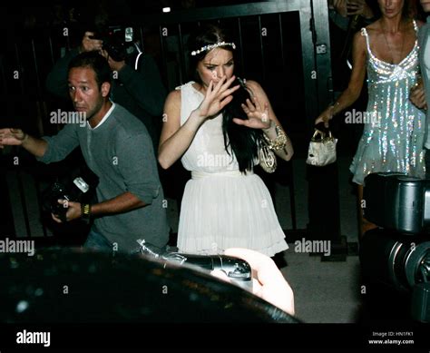 Lindsay Lohan Paparazzi Banque De Photographies Et Dimages à Haute