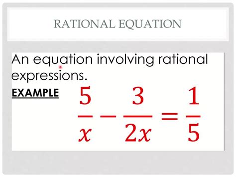 Ppt Rational Functions Equations And Inequalities Pptx Physics Science