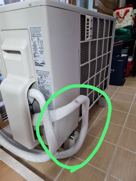 에어컨 배관때문에 불편해요 지식in