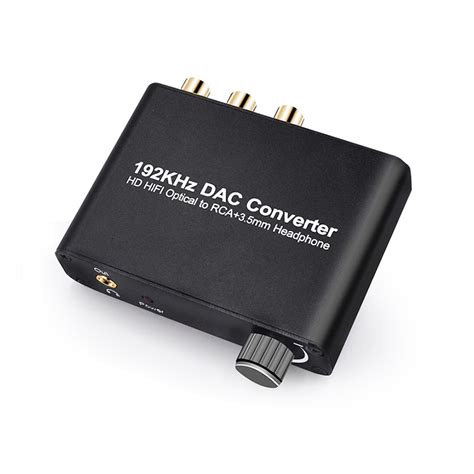 51ch Digital Optical To Analog Decoder 192khz Dac Volume Adjustment