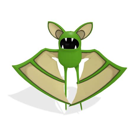 Файл Obj PokÉmon Pokémon Bat Bat 3d Model Rigged Bat Dinosaur Pokémon