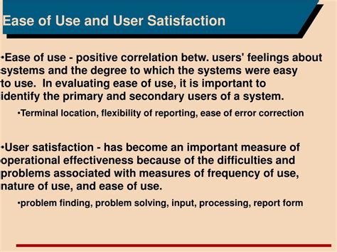 Ppt Evaluating Information System Effectiveness And Efficiency