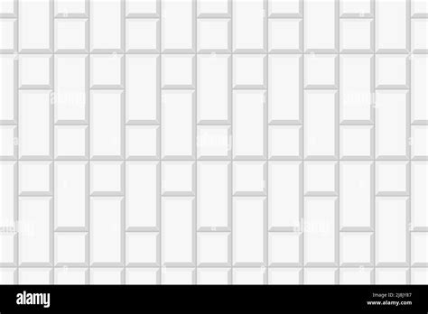 Rectangle And Square Tile Layout Ceramic Or Brick White Wall Seamless