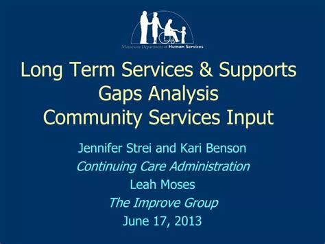 Ppt Long Term Services And Supports Gaps Analysis Community Services Input Powerpoint
