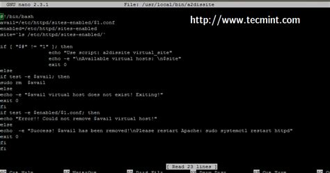 Creating Apache Virtual Hosts With Enabledisable Vhosts Options In