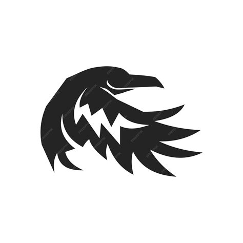 Premium Vector Crow Logo Template Isolated Brand Identity Icon