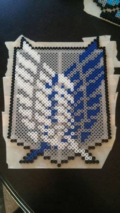 Wings Of Freedom Pixel Art Hama Beads Patterns Anime Attack On Titan