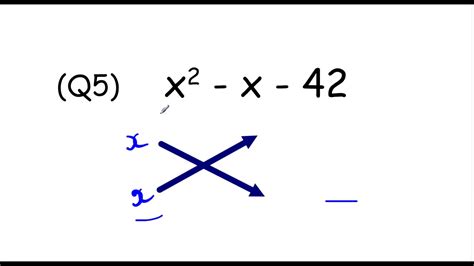 Criss Cross Method Factorising Quadratics Youtube