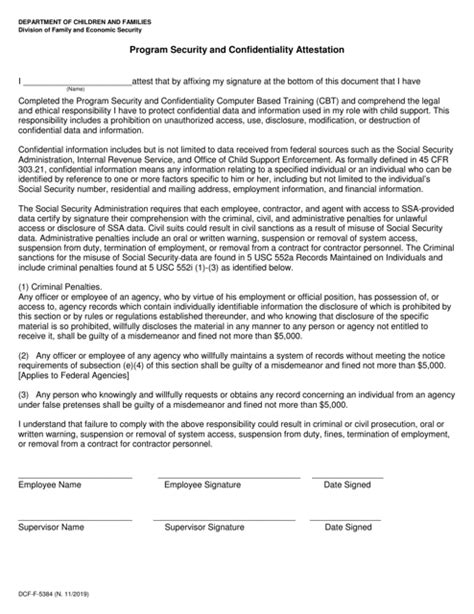 Form Dcf F 5384 Fill Out Sign Online And Download Printable Pdf