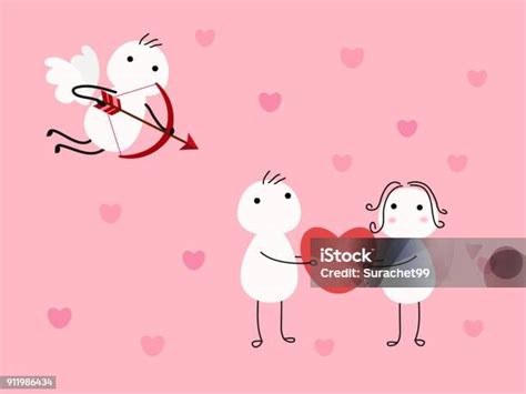 사랑 발렌타인 하루 개념입니다 벡터 일러스트 레이 션 디자인입니다 2월에 대한 스톡 벡터 아트 및 기타 이미지 2월 개념 고독 부정적인 감정 표현 Istock