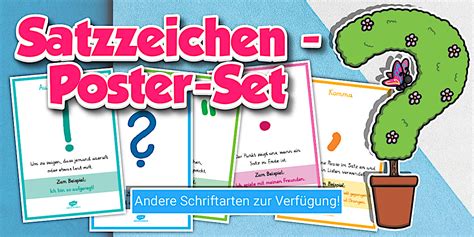 Satzzeichen Poster Set