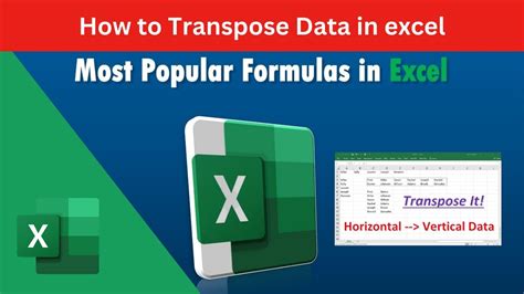 Excel Tricks Formula Excel Trick Transpose Function Youtube