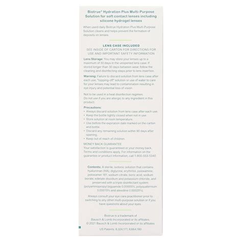 Buy Biotrue Hydration Plus Multi Purpose Contact Lens Solution 10oz