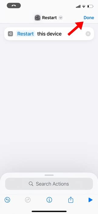 How To Create Restart Iphone Shortcut