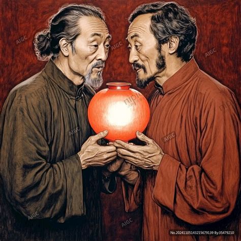 Ai创作图孔老相会 仁与义 名人油画 师徒二人 寿星与顽童 浮雕插画 古代相士 仁术济世画 同喜图 古人交谈 和忠共济 神医华佗像老中医 古人论道 传授传道 福禄相伴 昵图网