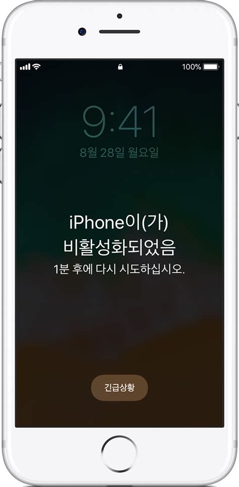 Iphone Ipad 또는 Ipod Touch의 암호를 잊어버렸거나 기기가 비활성화된 경우