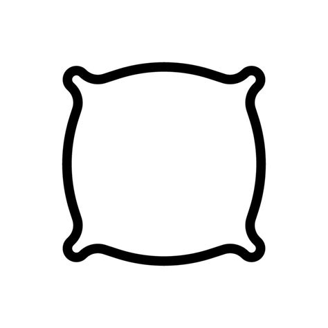 Simple Fluffy Cushion Icon Vector 34371034 Vector Art At Vecteezy