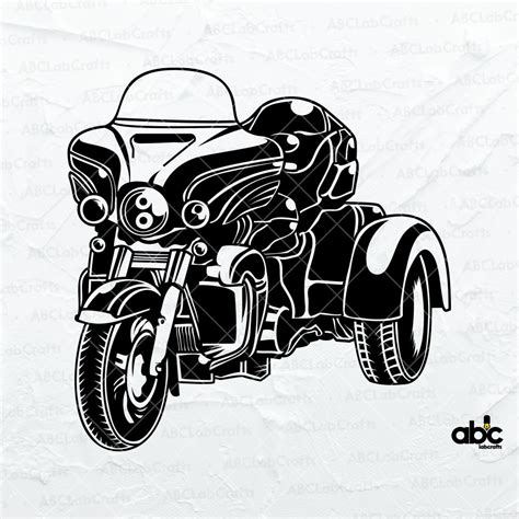 Trike Motorcycle Svg File Trike Motorcycle Png Motorcycle Svg Trike