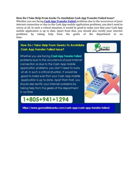 Ppt How Do I Take Help From Geeks To Annihilate Cash App Transfer Failed Issue Powerpoint