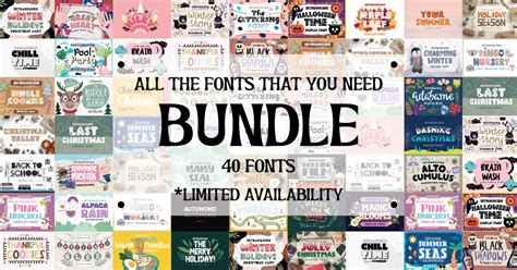 All The Font That You Need Bundle Bundle Creative Fabrica