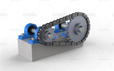 链轮 链条模型 电机部件模型库 Rhinoceros 3d3dm模型下载 Cg模型网