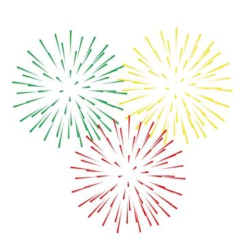 Premium Vector Fireworks Vector Illustration Isolated Fireworks