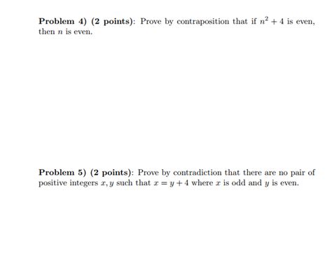 solved problem 4 2 points prove by contraposition that