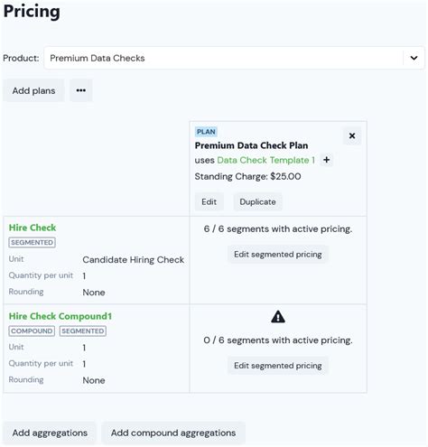 Pricing Plans Using Segmented Aggregations M3ter Documentation