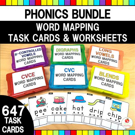 Phonics Word Mapping Cards Bundle United Teaching