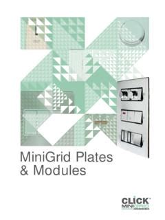 MiniGrid Plates Modules SCOLMORE Minigrid Plates Modules Scolmore Pdf PDF PRO